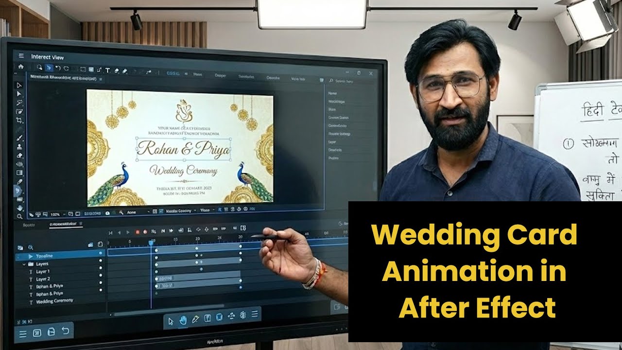 Animated Wedding Card in After Effects | Beginner Friendly Guide - YouTube