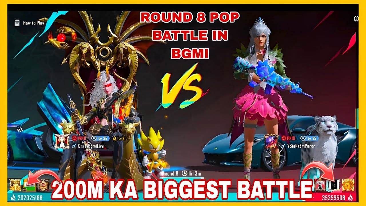 200M KA BIGGEST BATTLE IN BGMI || ROUND 8 POPULARITY BATTLE || BGMI POP ...
