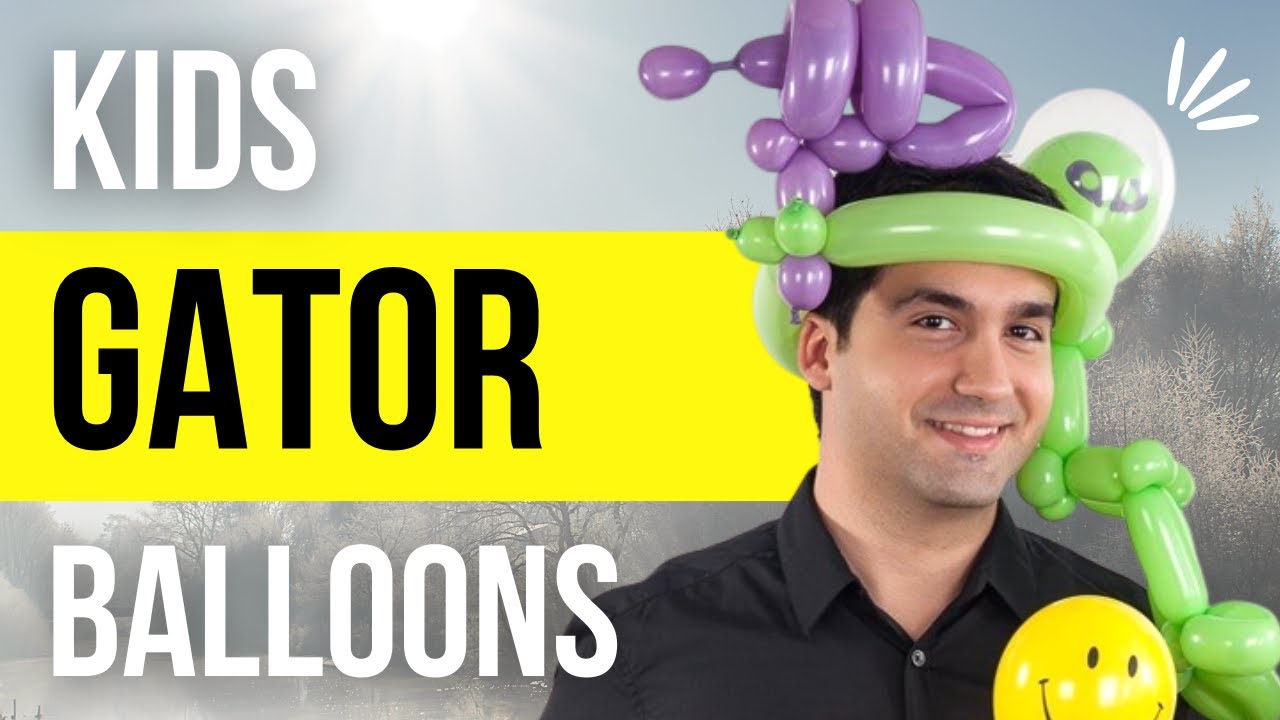 Teaching Kids how to make Balloon Gator - YouTube