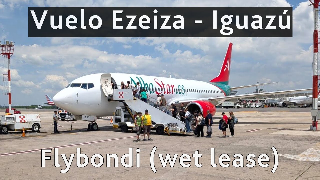 Vuelo de Buenos Aires (Ezeiza) a Puerto Iguazú con Flybondi ️ Boeing ...