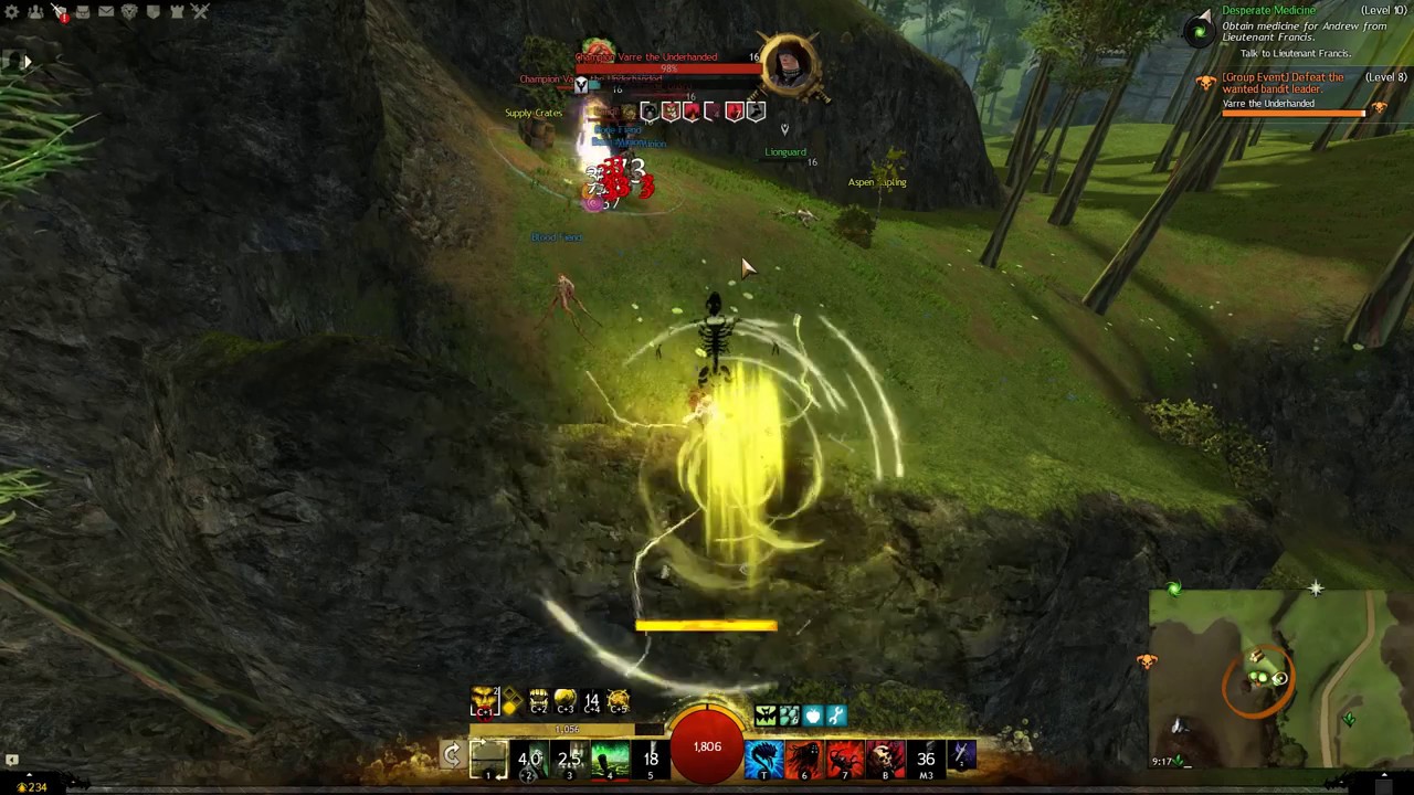 Guild Wars 2 : Scourge Necromancer - Solo Varre the Underhanded - YouTube