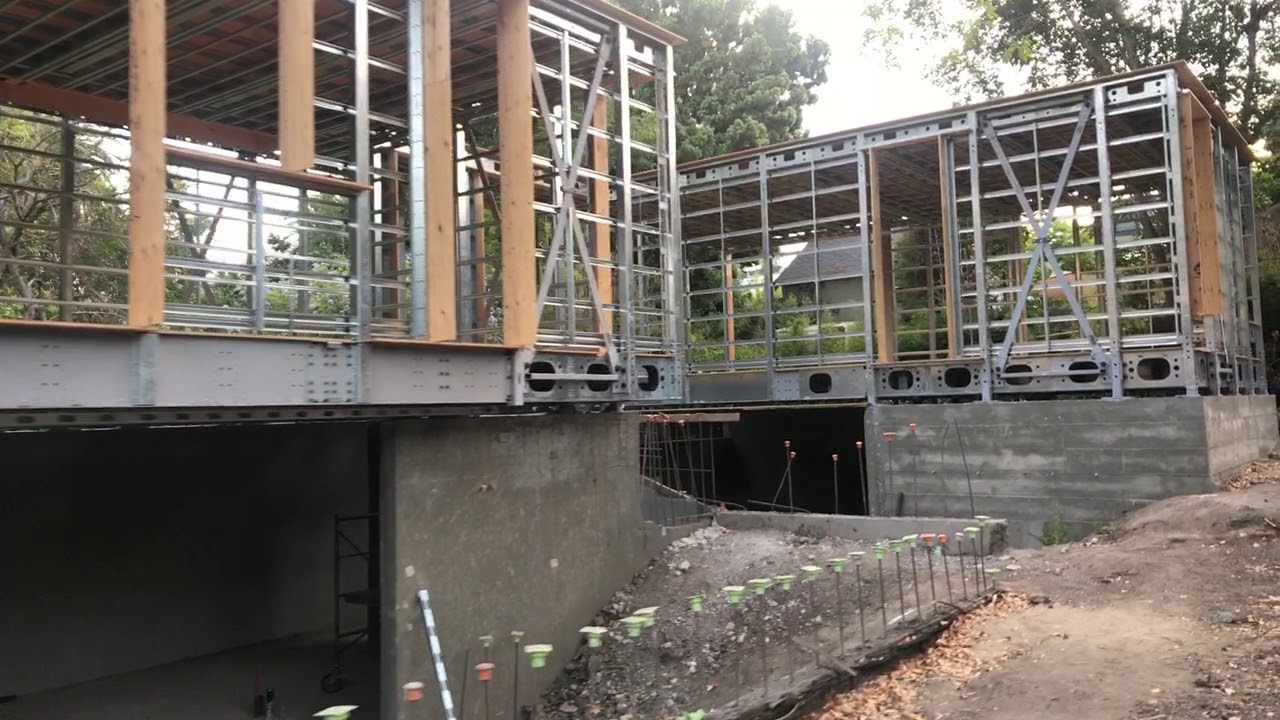 Bridge House: Framing Complete - YouTube