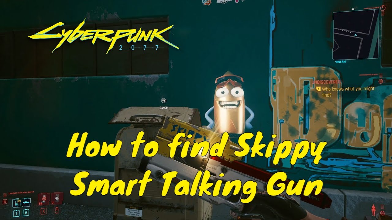 How to find Skippy Smart Talking Gun In Cyberpunk 2077 - YouTube