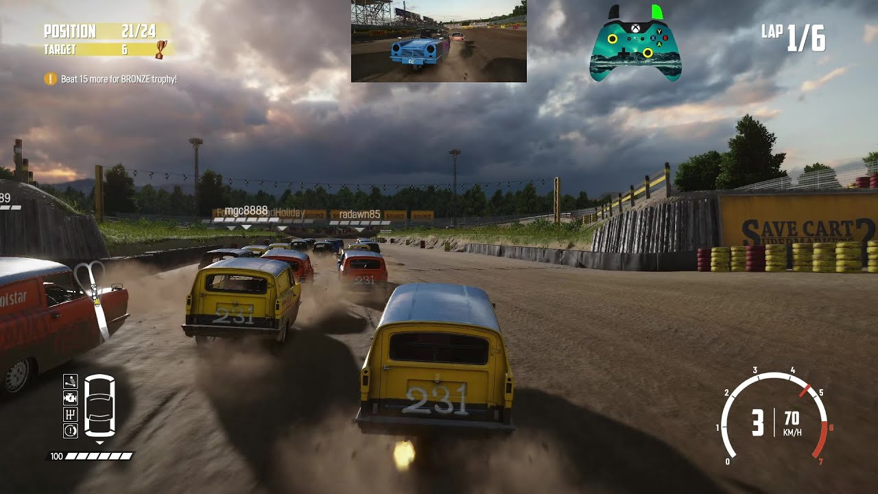 Wreckfest 24.07.05 Tournament Rumble Race - Supervan - YouTube