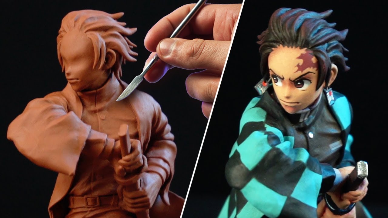Sculpting TANJIRO KAMADO | Demon Slayer [ Kimetsu no Yaiba ] - YouTube