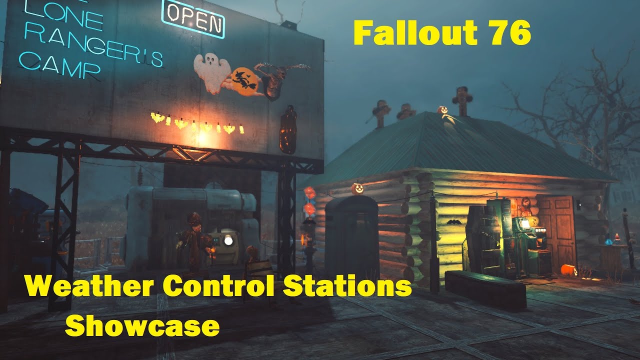 Camp Weather Control Stations Showcase - Fallout 76 - YouTube