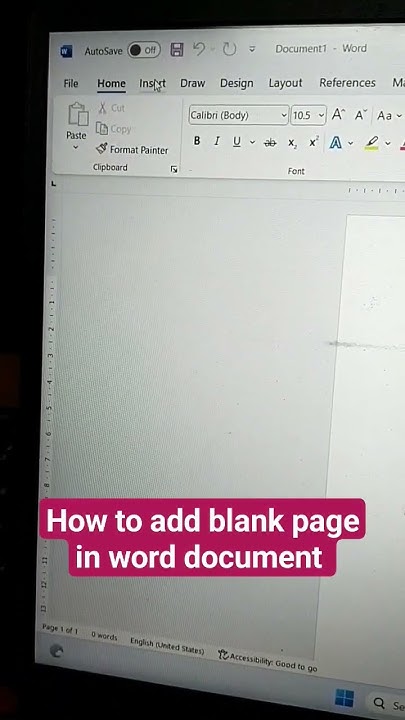 How to add blank page in MS WORD #shortvideo #itwala #prakashitwala #viral #msword - YouTube