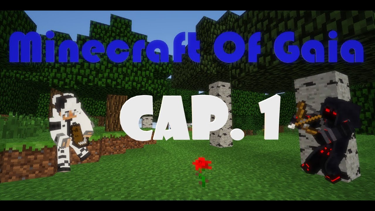 Minecraft Of Gaia/ Cap.1 mal comienzo y ¡¡armadura de piedra!! - YouTube
