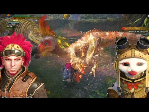 Monster Hunter World: Rizz+Ashly/Hunt The Kulu Ya -Ku/Switch Axe Run ...