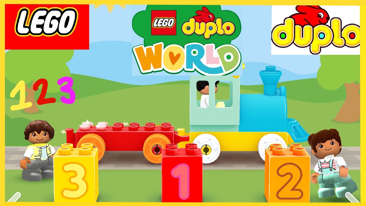 LEGO DUPLO WORLD NUMBER TRAIN | learn numbers 💜 - YouTube