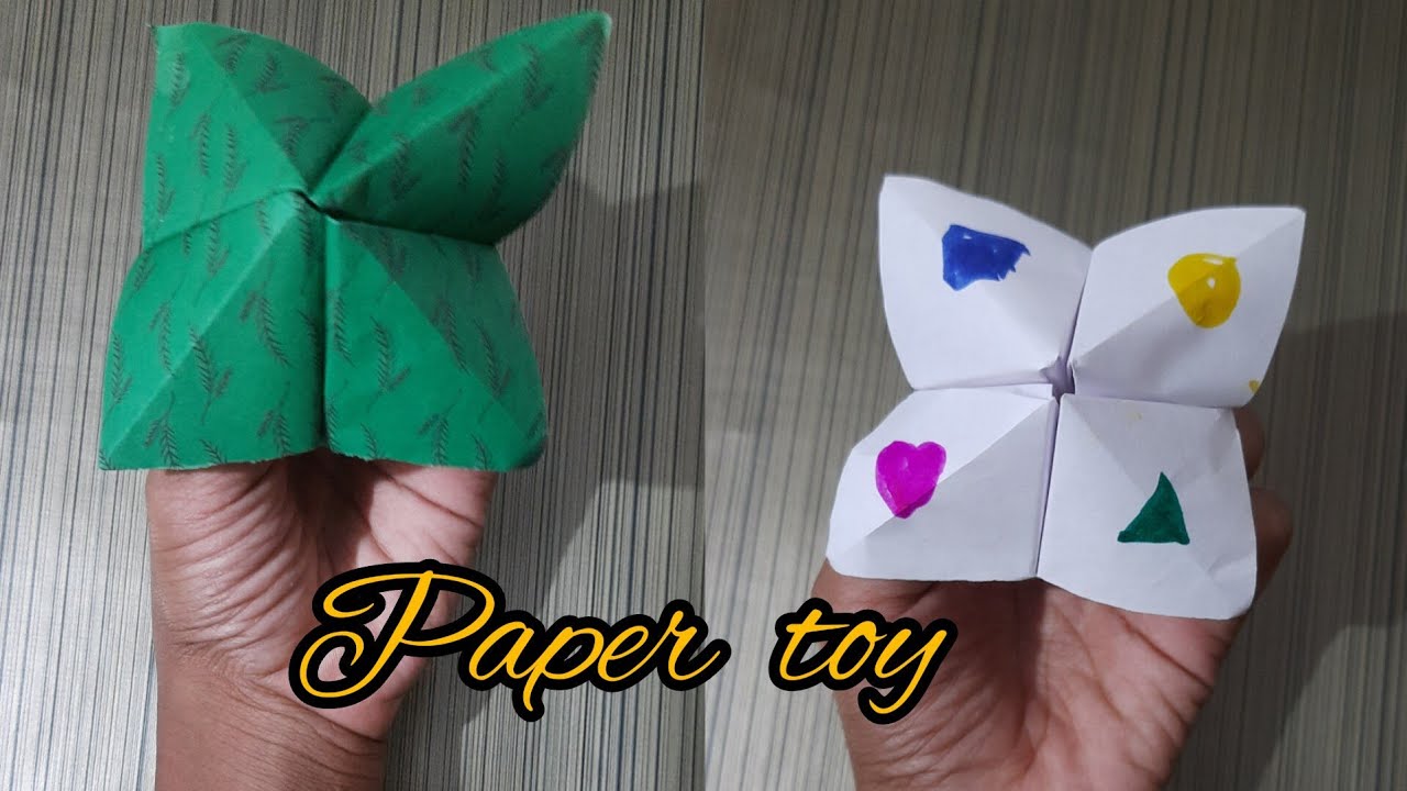 how to make paper toy 😍😍 - YouTube