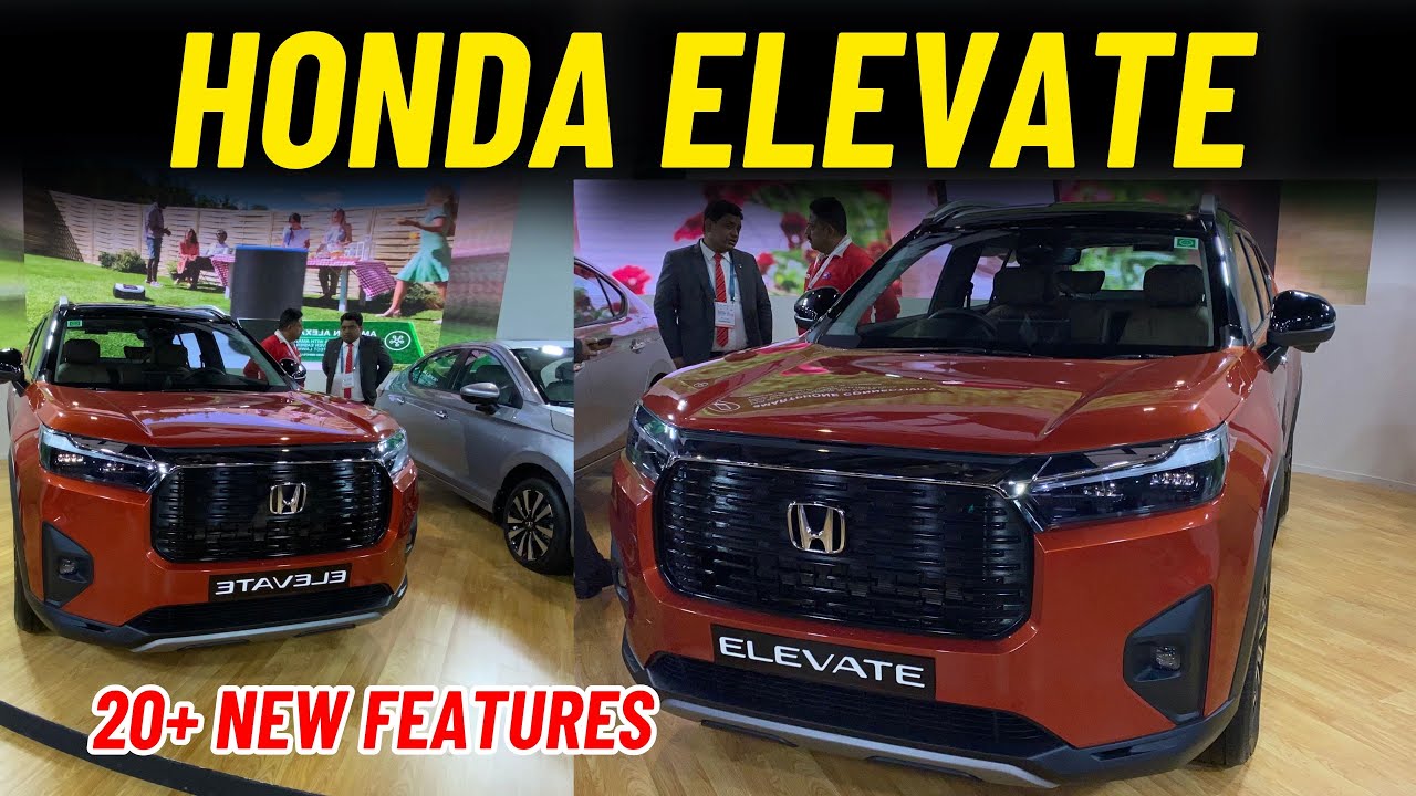 Honda Elevate 2024 New 20+ Features, honda elevate 2024, Bharat Mobility Expo - YouTube