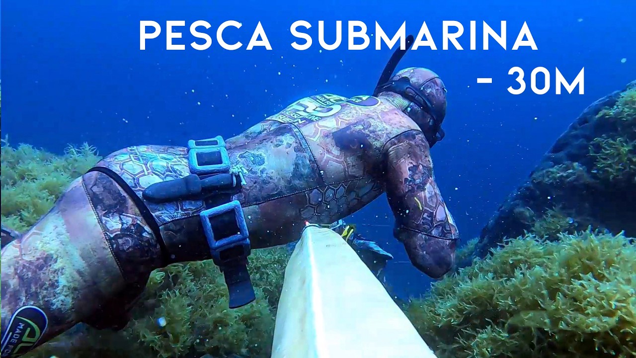 PESCA SUBMARINA Gran Mero de 10 kg 🎯 pescando -30 metros Pesca profunda ...