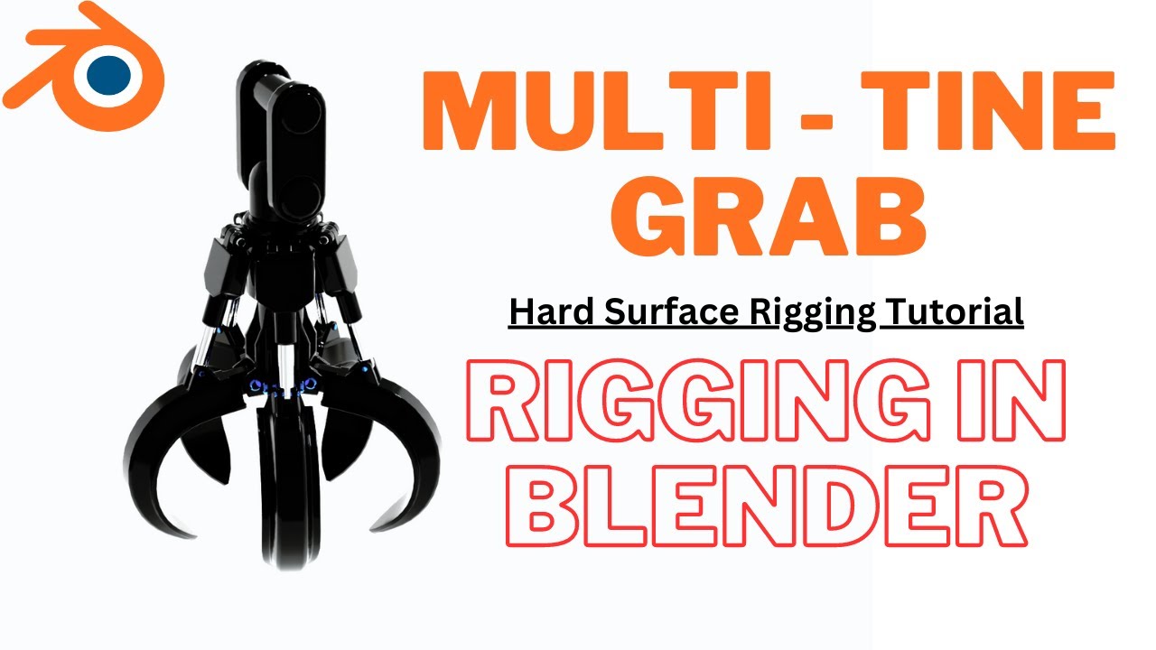 Multi-Tine Grab Mechanism Rigging in Blender - YouTube