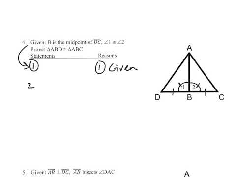 Geometry SSS, SAS, ASA, AAS Proofs Practice - YouTube