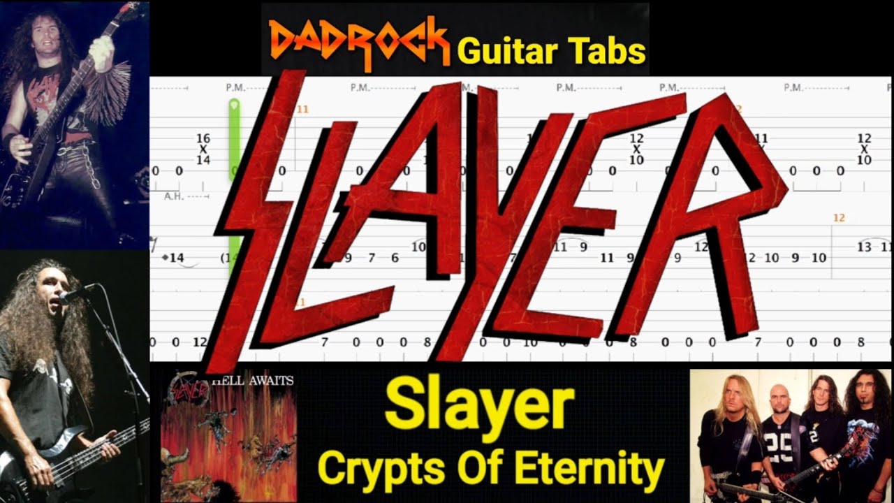 Crypts Of Eternity - Slayer - Guitar + Bass TABS Lesson - YouTube