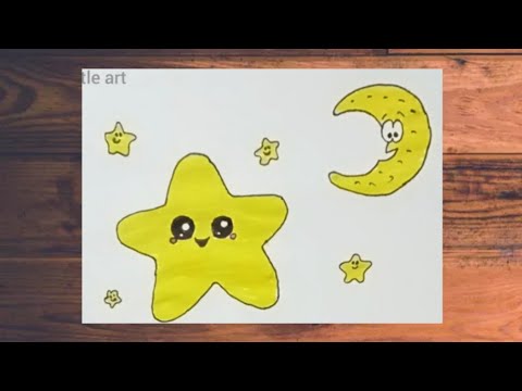 twinkle twinkle little star drawing//nursery rhymes#kids drawing - YouTube