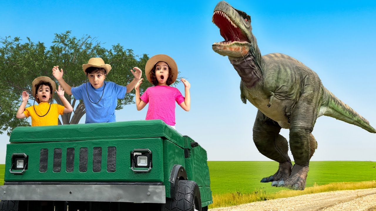 Educational Dinosaur video for KIDS | Atrin, Soren & Nikan visit life ...