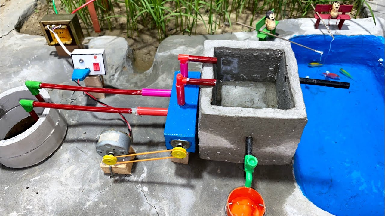 How to make mini water tank construction | science project ...