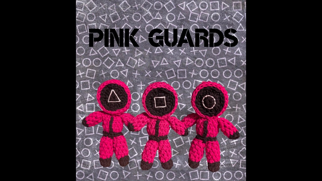 Squid Game Pink Guards Stuffy/Amigurumi - Crochet Tutorial - Easy ...