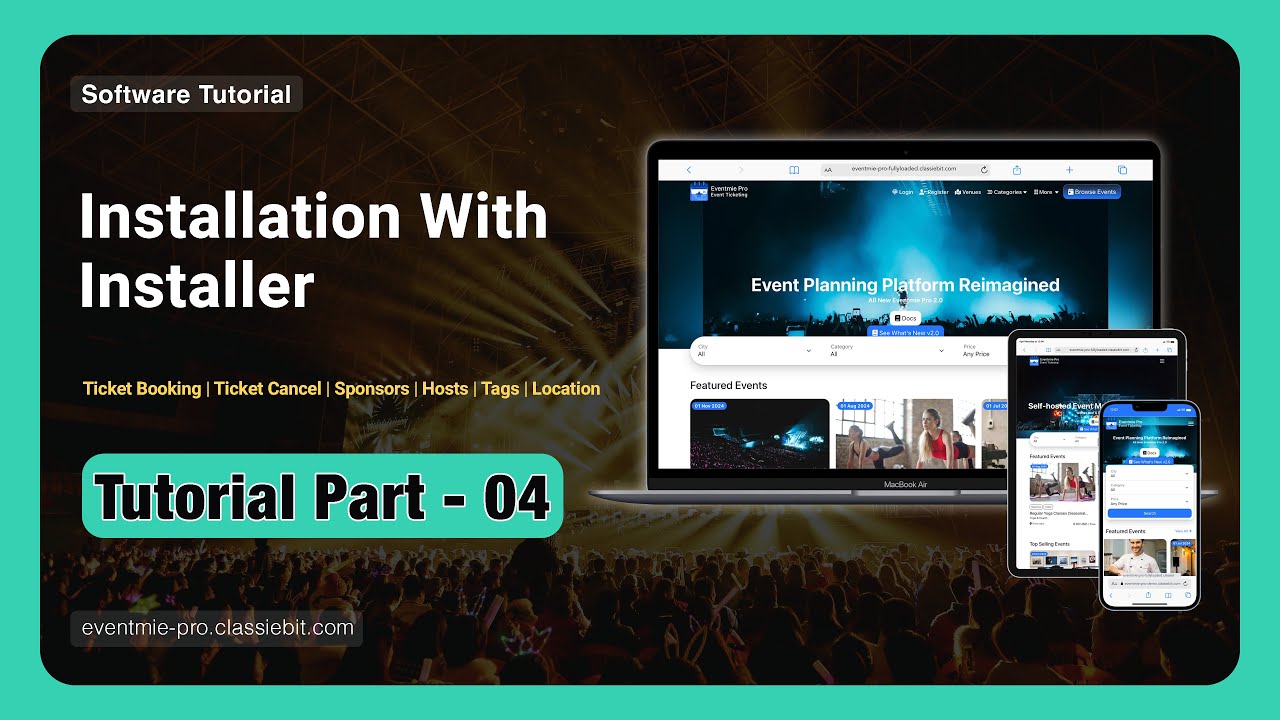 Eventmie Pro | Part-1 | Getting Started | Installation with Web ...
