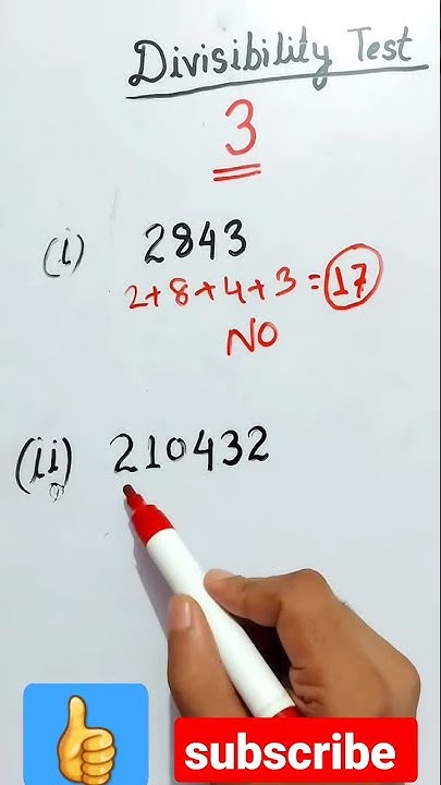Divisibility test for 3 | maths trick | 3 ka Divisibility test kya ...