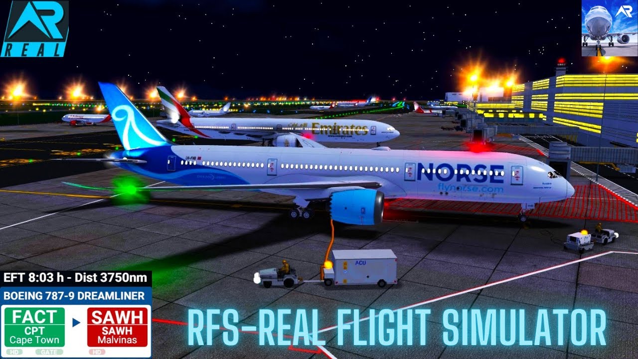 RFS–Real Flight Simulator–Cape Town–To–Argentina–Full Flight–B787-9 ...