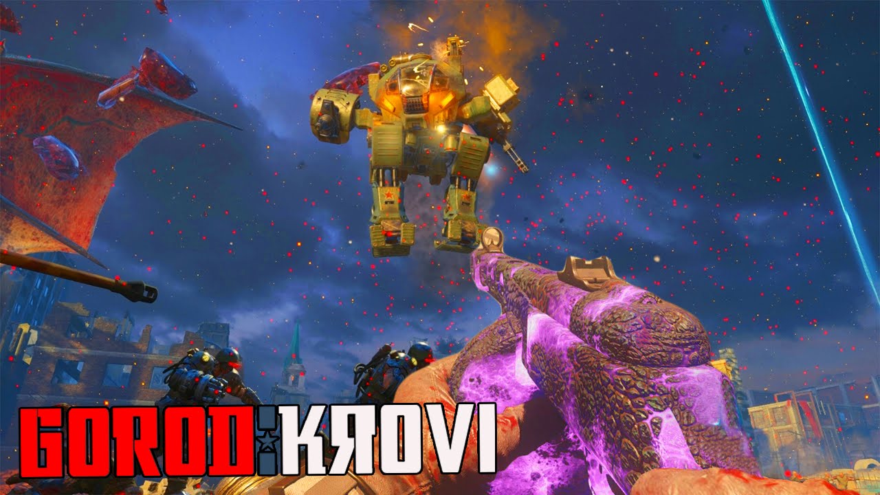 BLACK OPS 3 ZOMBIES "GOROD KROVI" SOLO EASTER EGG BOSS ATTEMPT GAMEPLAY ...