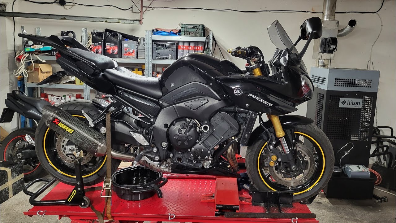 Yamaha FZ8 przegląd, check engine, rozrząd, synchronizacja, magneto ...