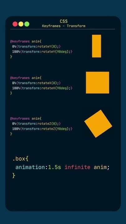 Css Keyframes Transform Propertiesprogramming Javascript Html Css Webdevelopment