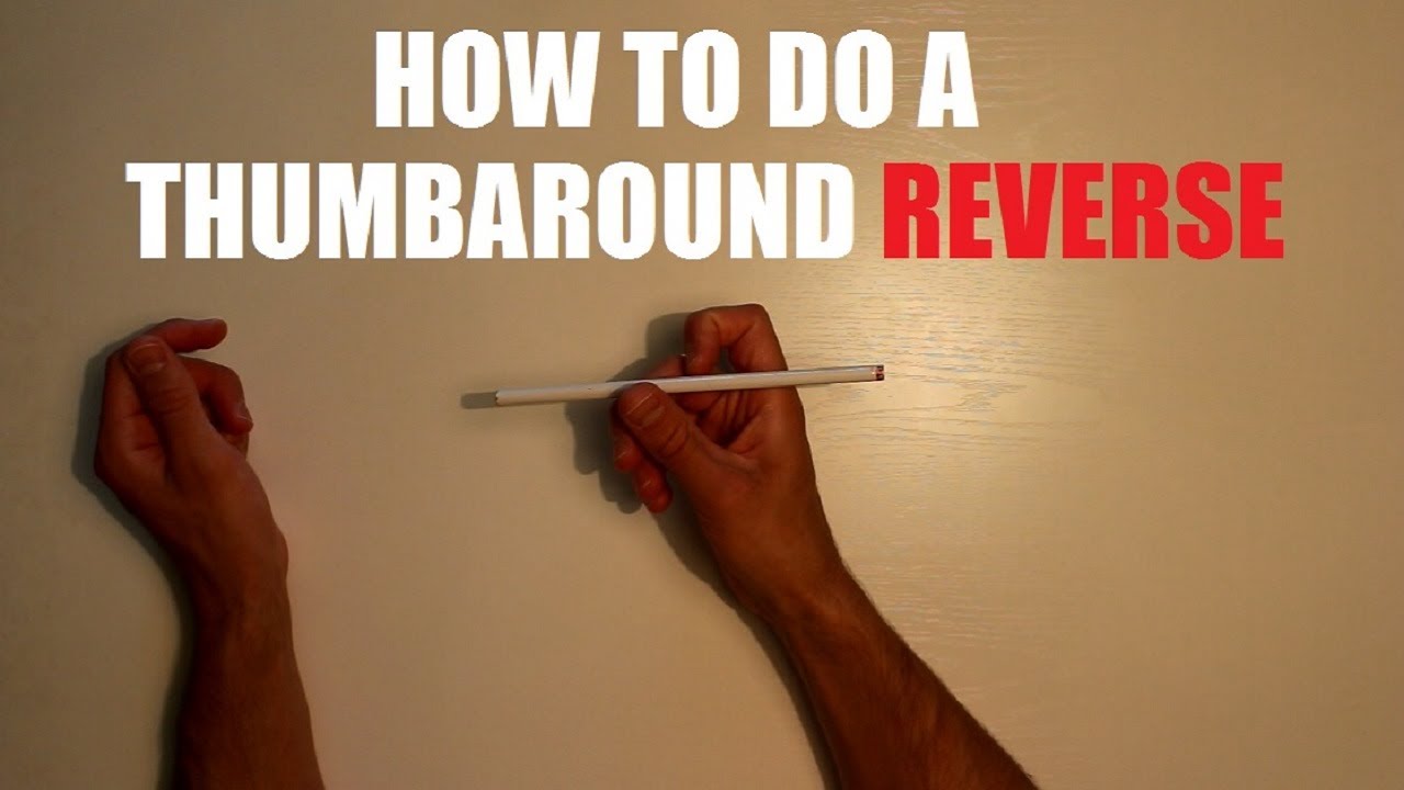 How to do a Thumbaround reverse | Pen Spinning Tutorial - YouTube