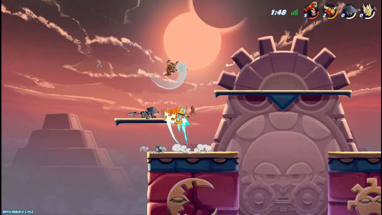 Brawlhalla 1v1v1v1 Ginger Pirate (Thatch) - YouTube