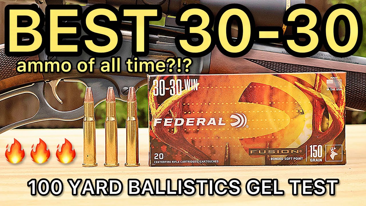 30-30 Winchester Federal Fusion 150gr Ballistics Gel Ammo Test - YouTube