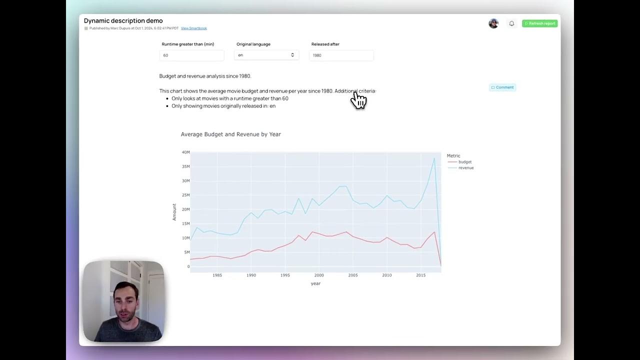 Creating dynamic descriptions and summaries in your analytics reports. - YouTube