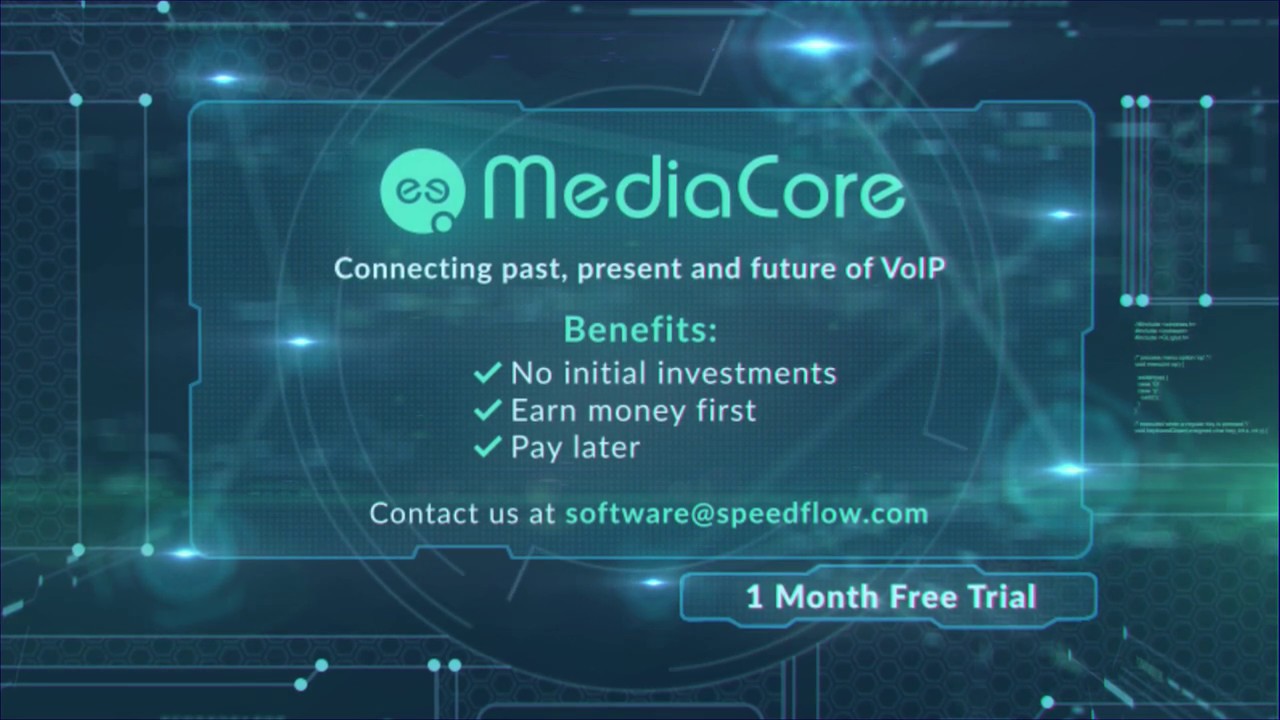 Speedflow Offers MediaCore SBC Free 1-Month Trial - YouTube
