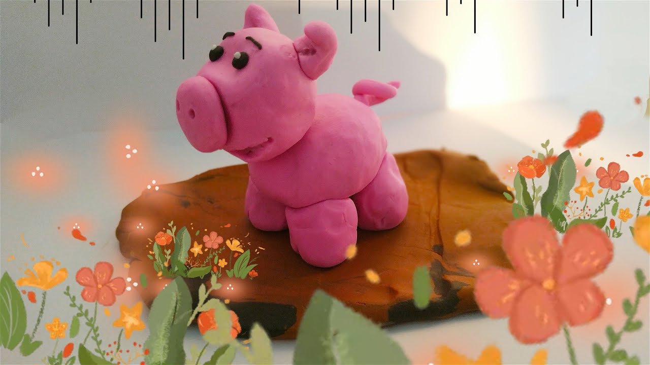 Clay modelling Pig/Clay modelling ideas - YouTube