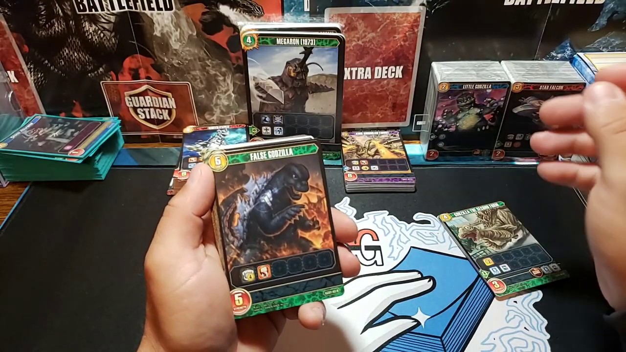 Taking a look at all the GREEN cards in the new Godzilla Card Game ...