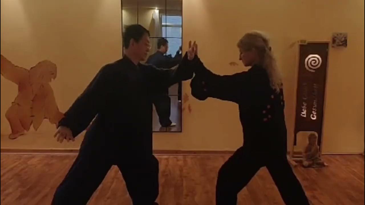Taiji Partner Form und Shaolin Kung Fu Eindrücke mit Meister Yu Chang Fu - YouTube