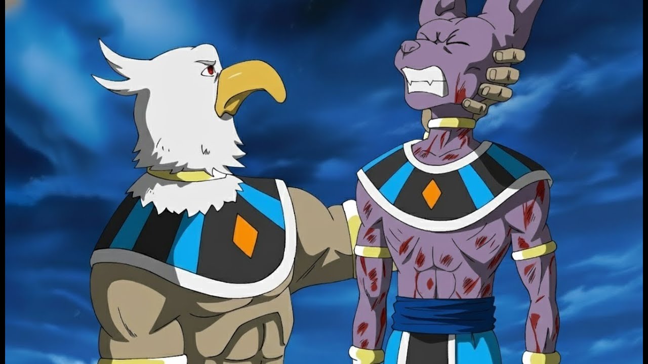 Beerus meets his former master, Bird God, Anubis the Most Powerful ...