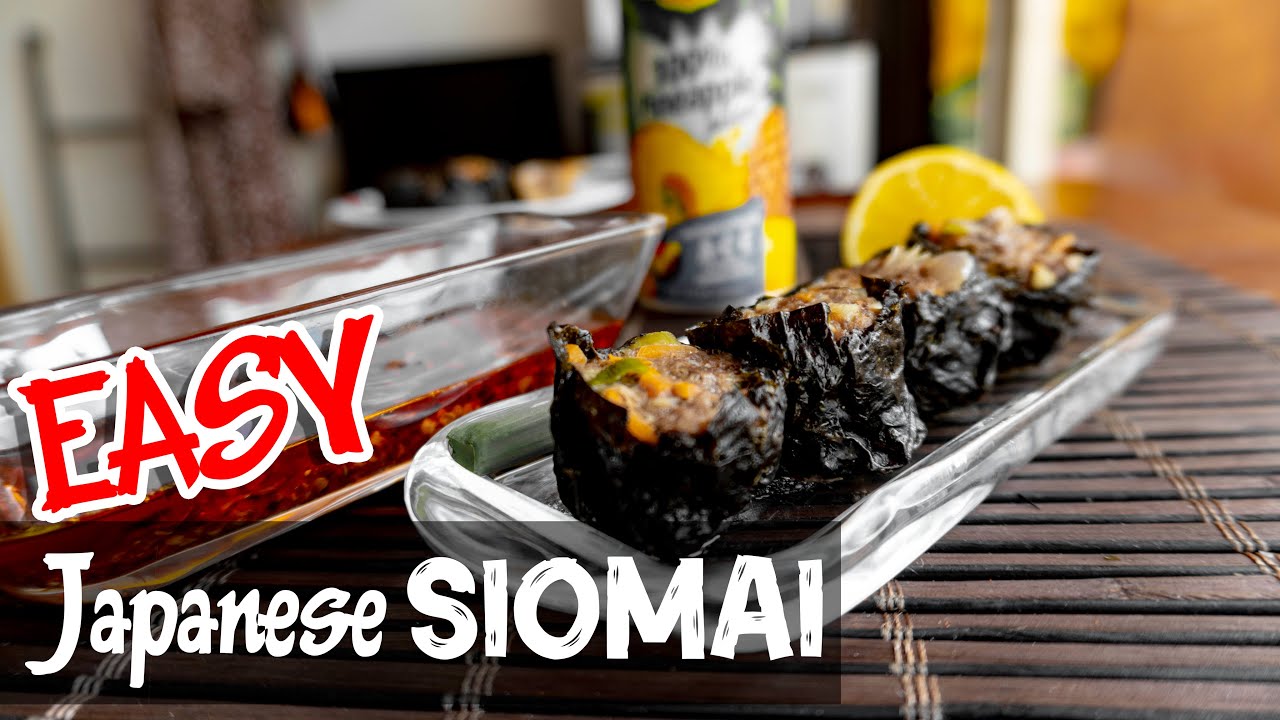 EASY JAPANESE SHOMAI RECIPE with GARLIC CHILI SAUCE - YouTube