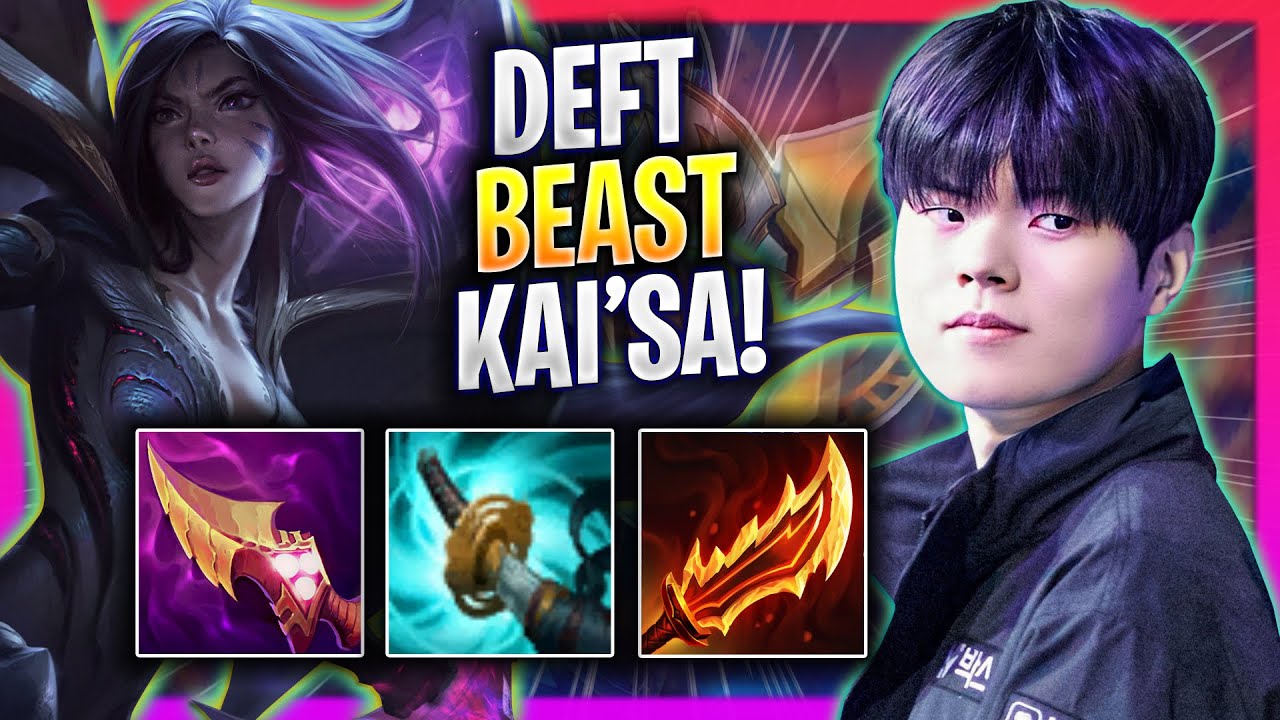 DEFT IS A BEAST WITH KAI'SA! - KT Deft Plays Kai'sa ADC vs Xayah! | Season 2024 - YouTube
