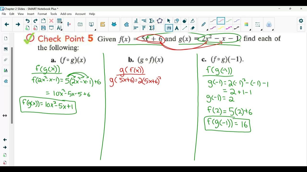 College Alg Sec 2.6 Composition of Functions - YouTube