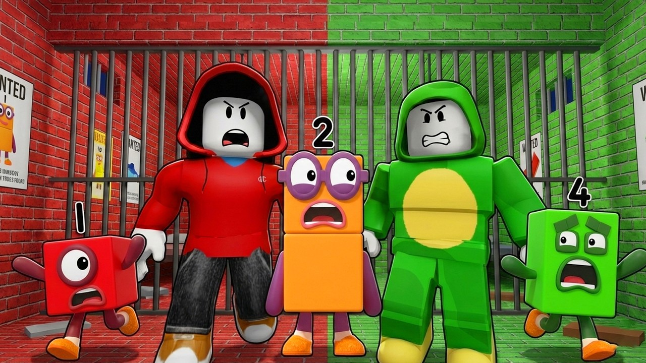 Numberblocks ESCAPE JJ VS MIKEY PRISON RUN in Roblox! - YouTube