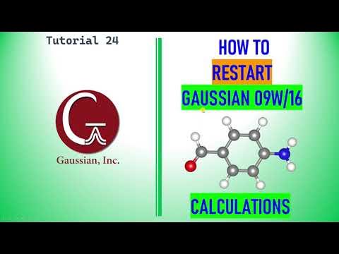How to restart an interrupted Gaussian 09W or 16 Calculations - YouTube