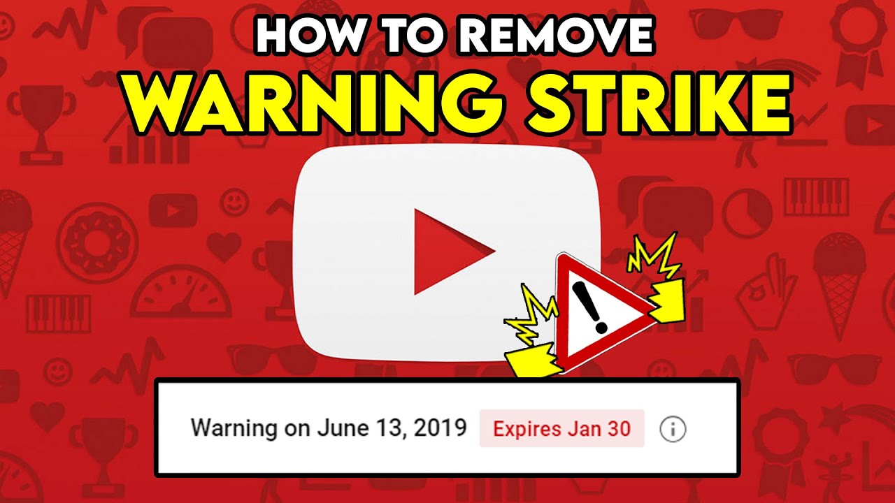 How To Remove WARNING STRIKE on YouTube - YouTube