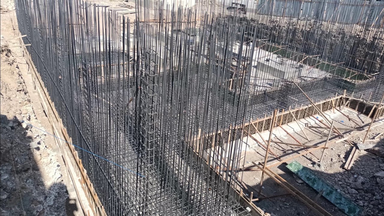Foundation Rebar Work in Progress | Villa Construction | Spectra Dream ...