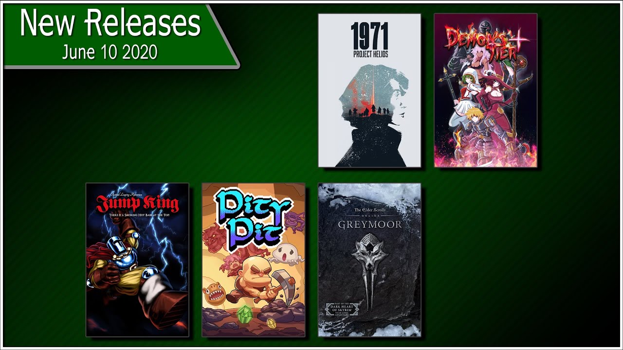 Xbox One New Releases for Wednesday June 10 2020 - YouTube