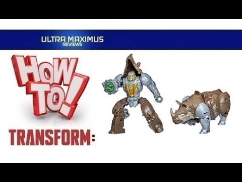 🔥How to Transform Rhinox | Battle Changer | Transformers Rise of the ...