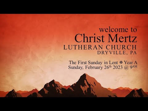First Sunday in Lent-February 26th, 2023 - YouTube