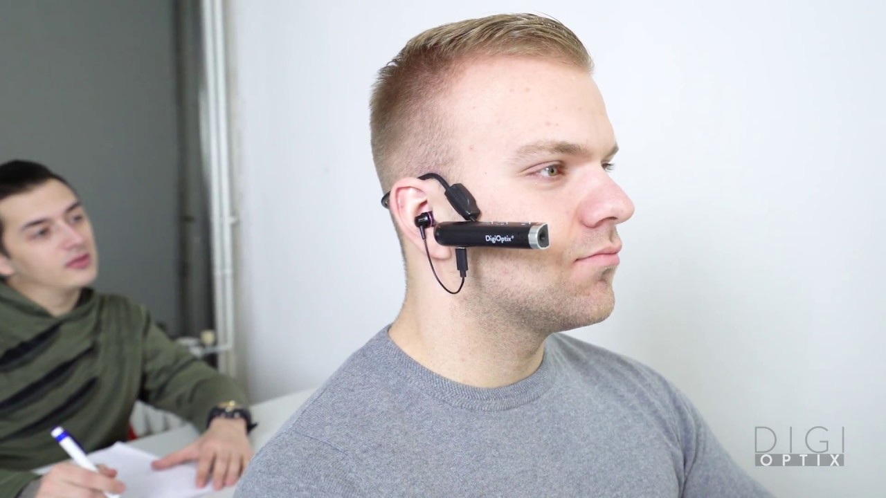 Introduce DigiOptix Headset | Smart Camera Headset 2018 - YouTube